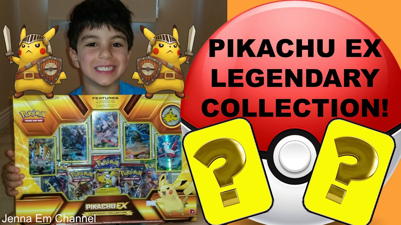 My Baby Brother Opens: Pokemon Pikachu EX Legendary Collection Box ...