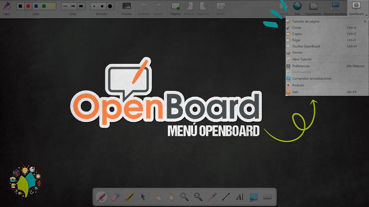 Menú OpenBoard | Aprende con #SabiduríaDividida - YouTube