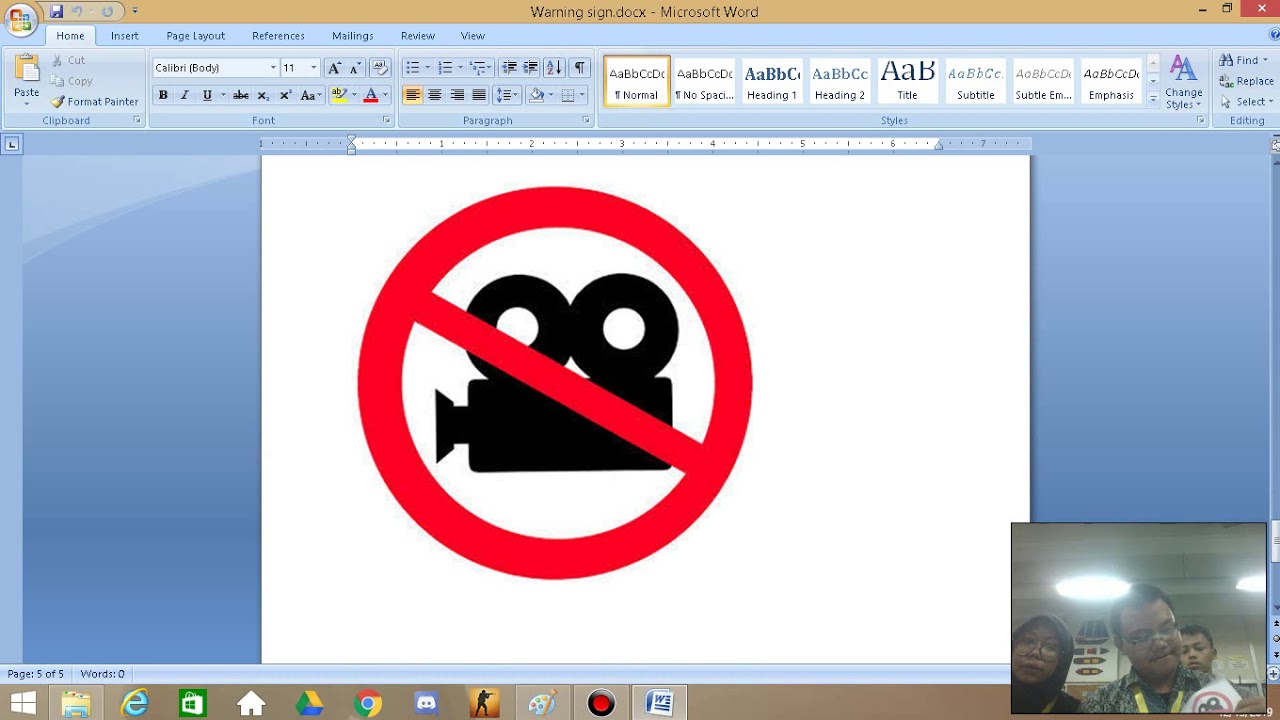 Warning Sign In Cinema - YouTube