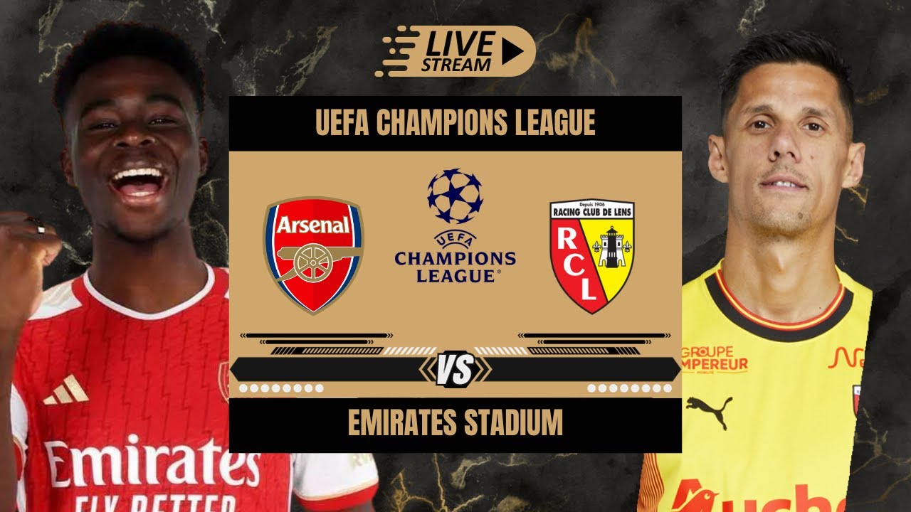 Live Arsenal v RC Lens I Watchalong I UEFA Champions League - YouTube