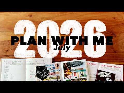 July 2026 Plan With Me // Daily Journal, Take-A-Note, Craft Planner + EDC