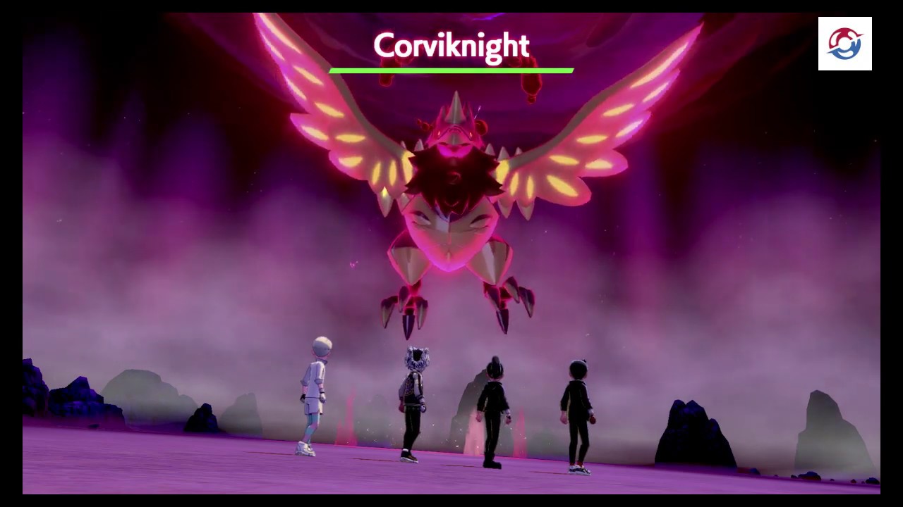 Shiny GMax Raid Den (Corviknight) w/ H.A. - YouTube