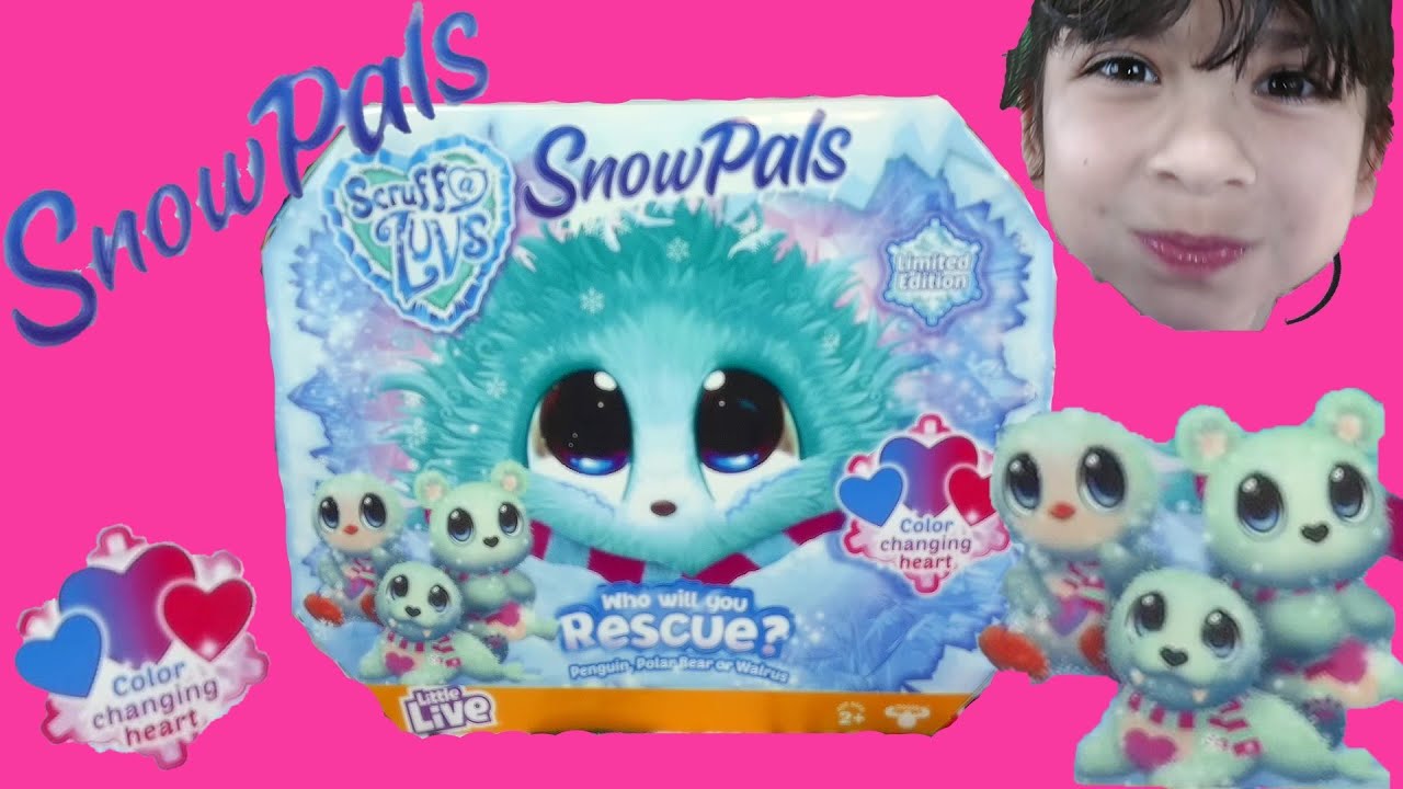 Scruff A Luvs Snow Pals Toy Unboxing By My Fun Surprise Videos Little ...