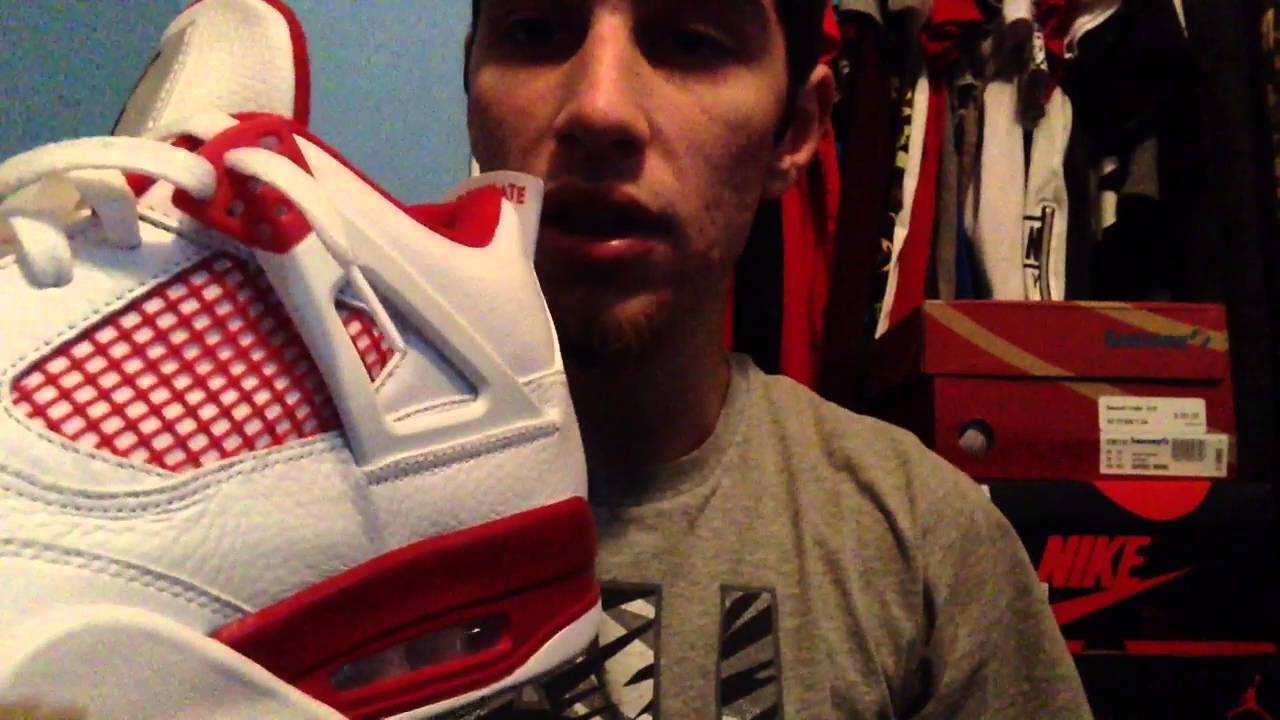 Air Jordan 4 how to lace - YouTube