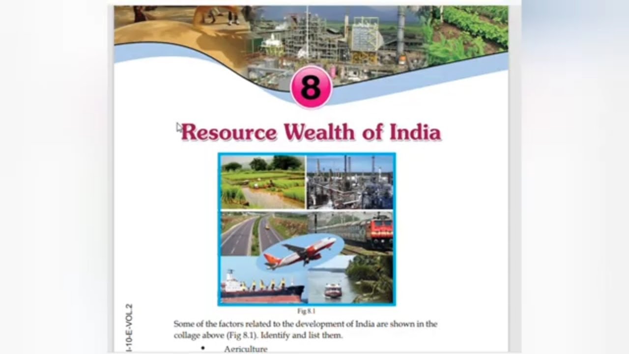 SCERT /Class 10/Social science 2/Unit 8/Resource Wealth Of India ...