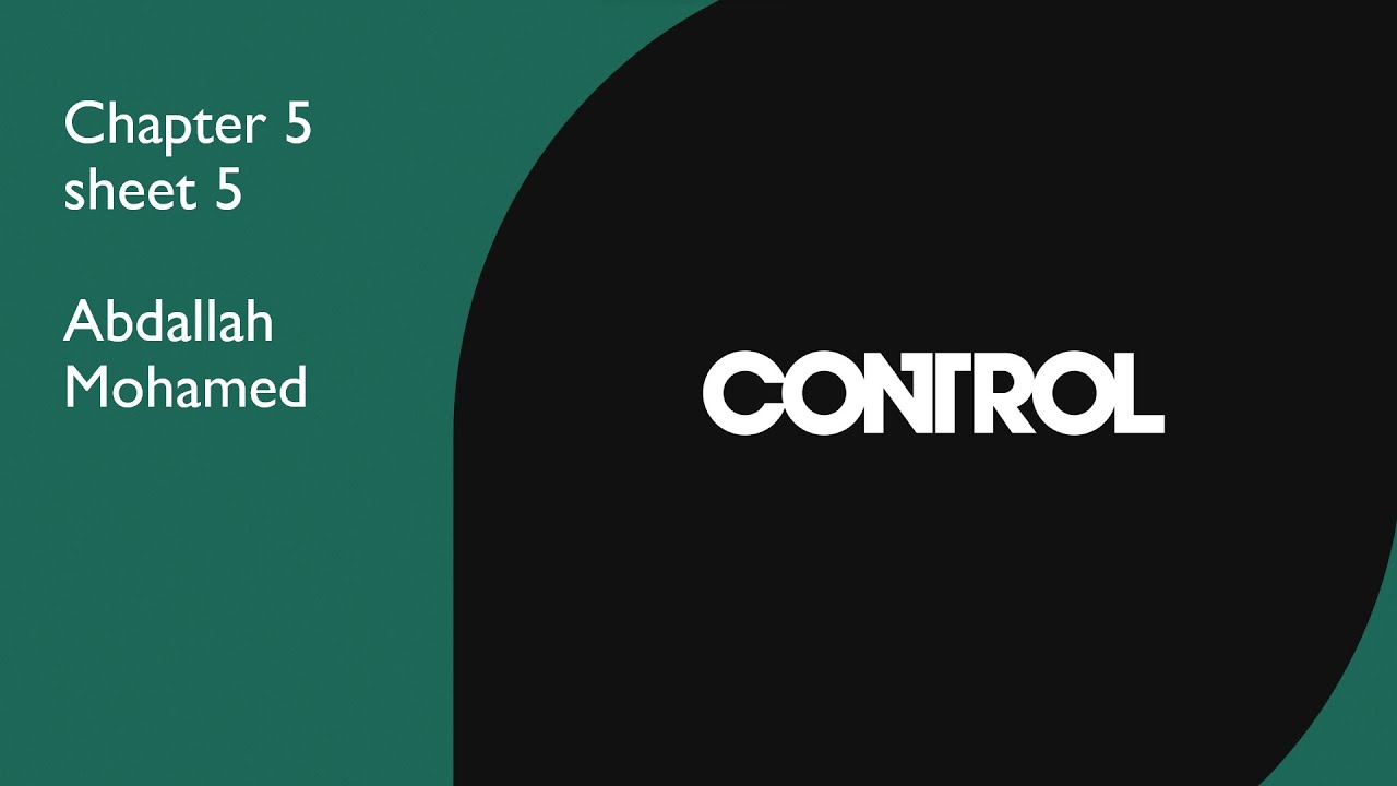 Control || chapter 5 & sheet 5 - YouTube