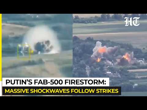 On Cam: Putin’s FAB-500 Bombs Hammer Ukraine’s Drone War Machine; Massive Shockwaves Seen After Hit