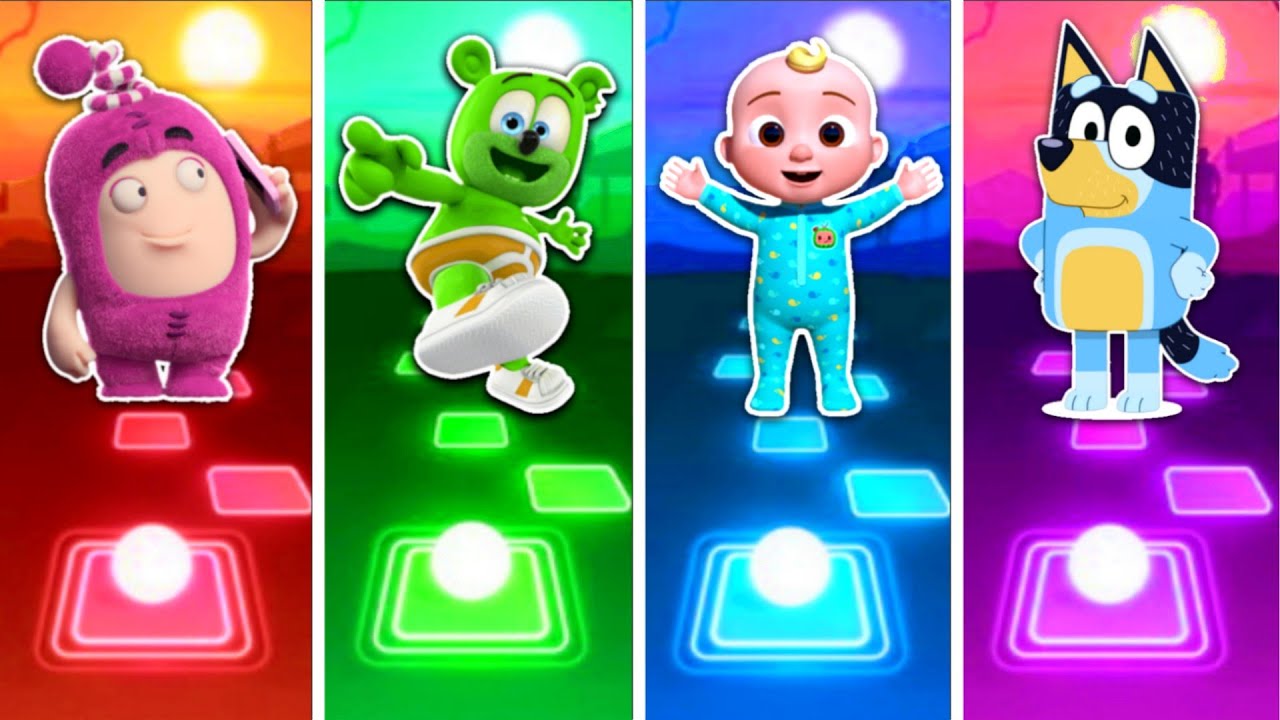 Oddbods Newt 🆚 Gummy Bear 🆚 Cocomelon 🆚 Bluey Bingo 🎶 Who Is Best ...