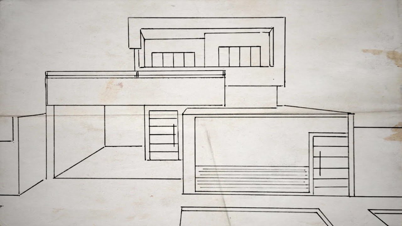 - Como desenhar uma casa Moderna - Rapido - Fácil. - YouTube