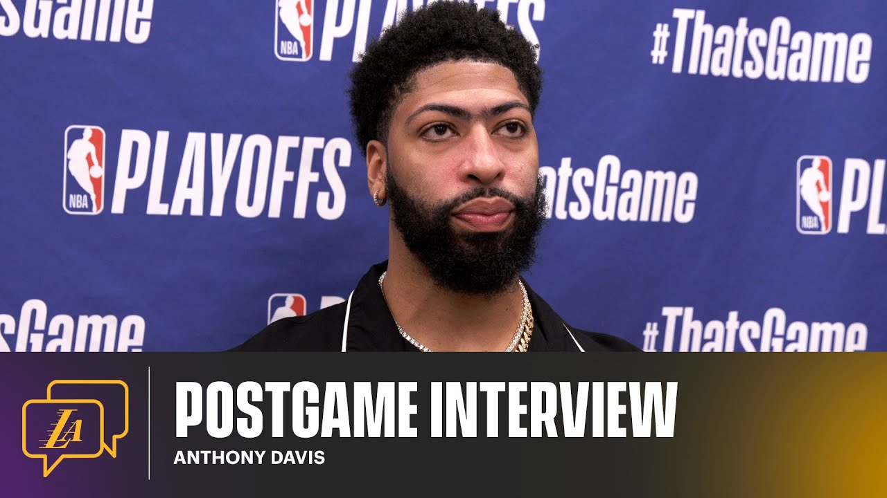 Lakers Postgame: Anthony Davis (5/23/21) - YouTube