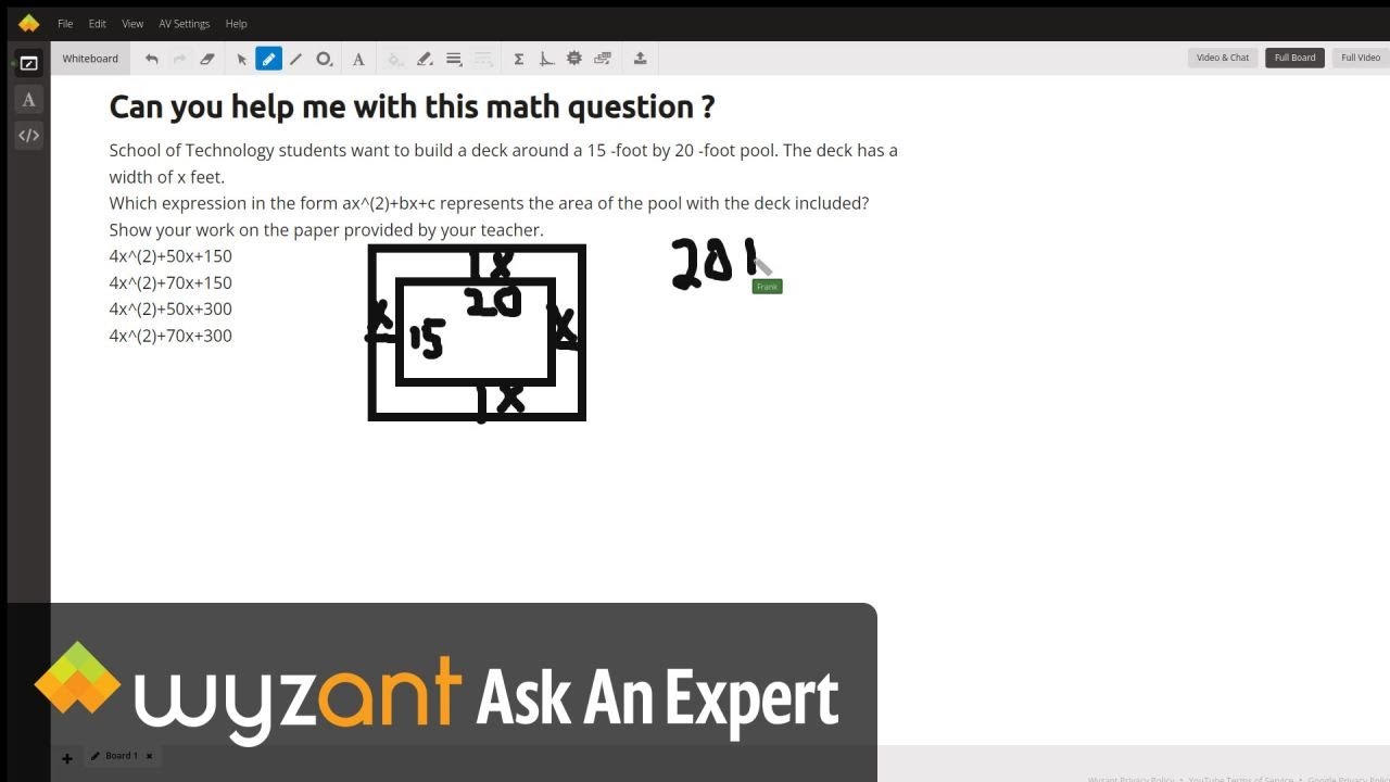 Area of Rectangle Word Problem - YouTube