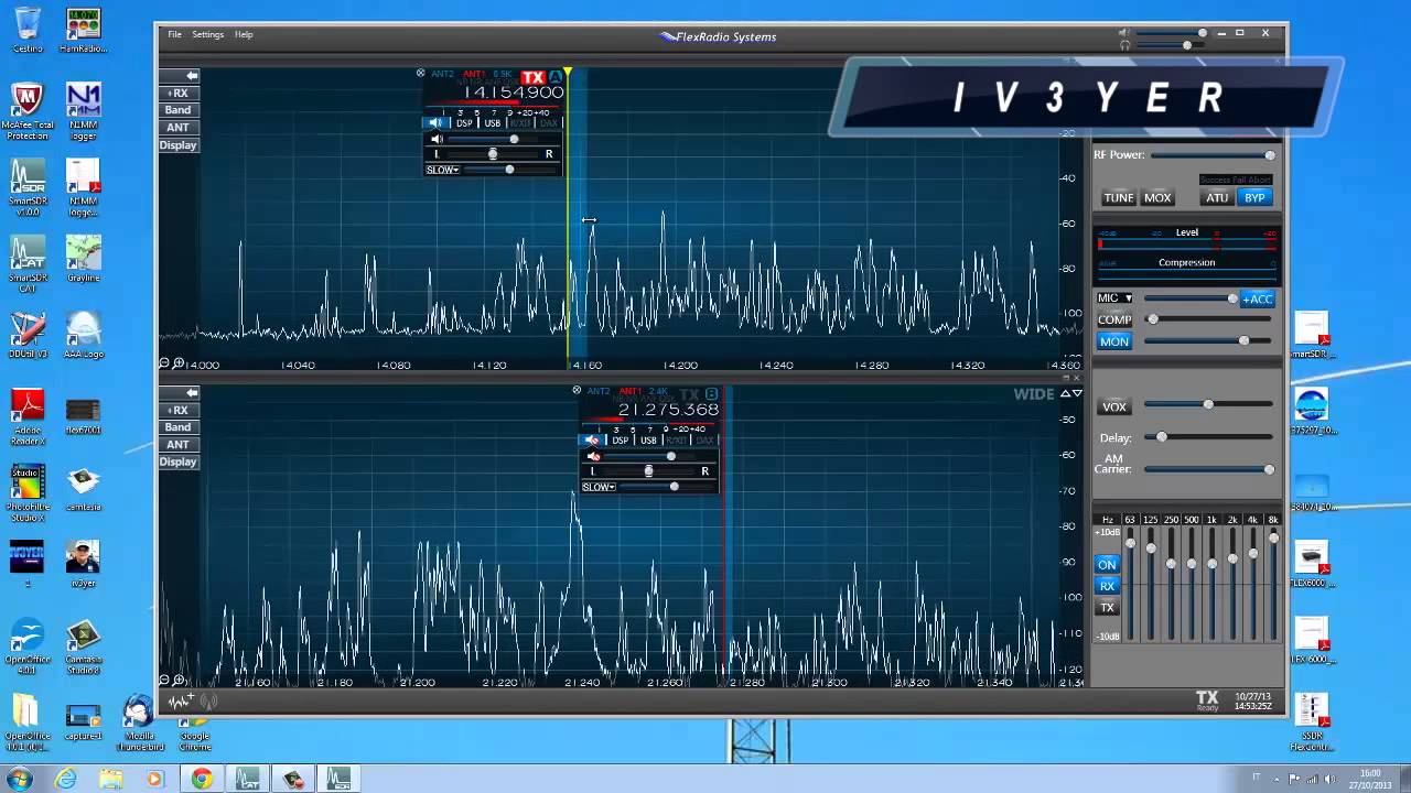 Flexradio 6700 test by IV3YER - YouTube