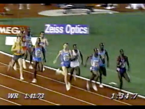 William Tanui - Men's 800m (finish) - 1992 Zurich Weltklasse - YouTube