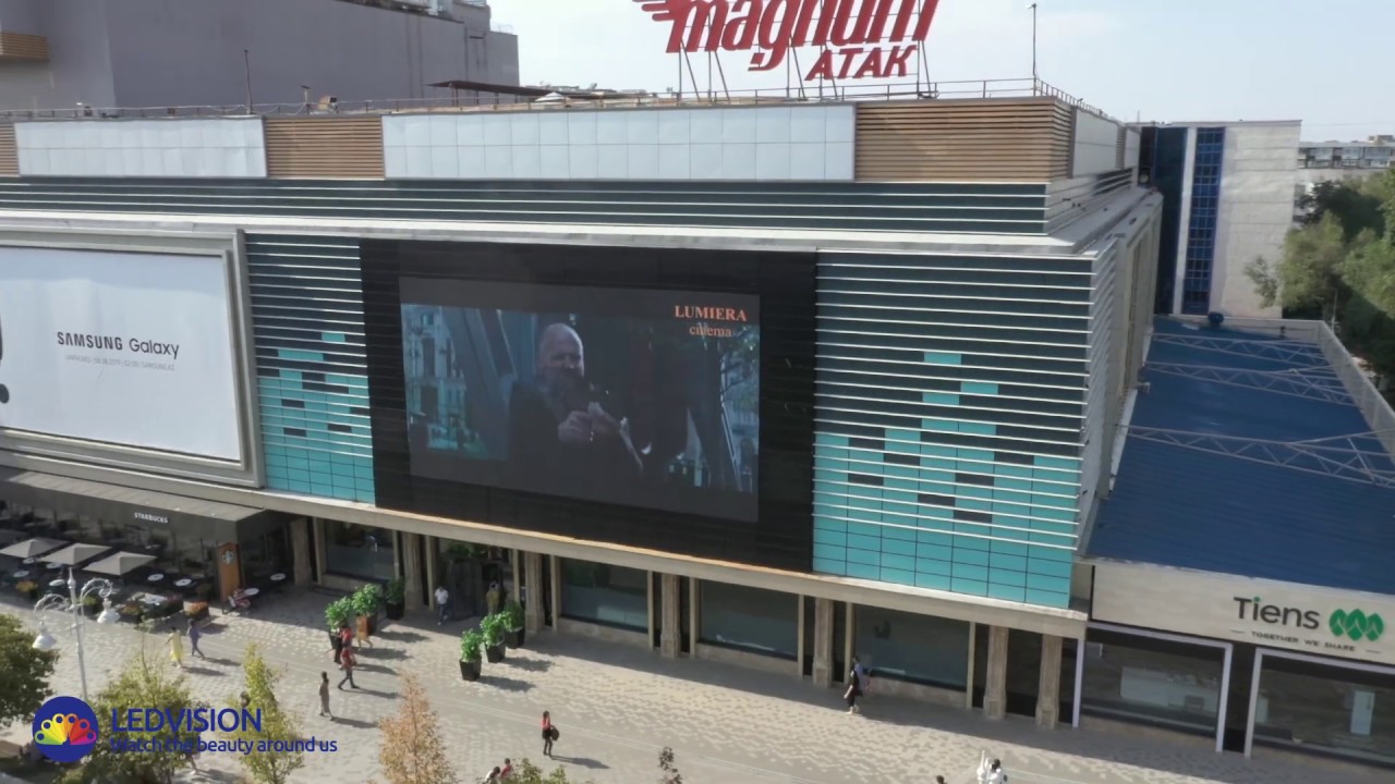 Самый большой LED экран в Казахстане! TSUM ALMATY - YouTube
