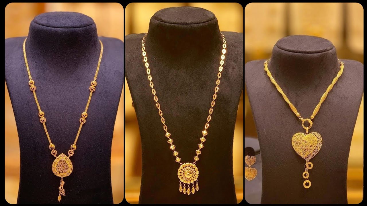 Most Beautiful 22K Gold Necklace /Chains Styles Design - YouTube