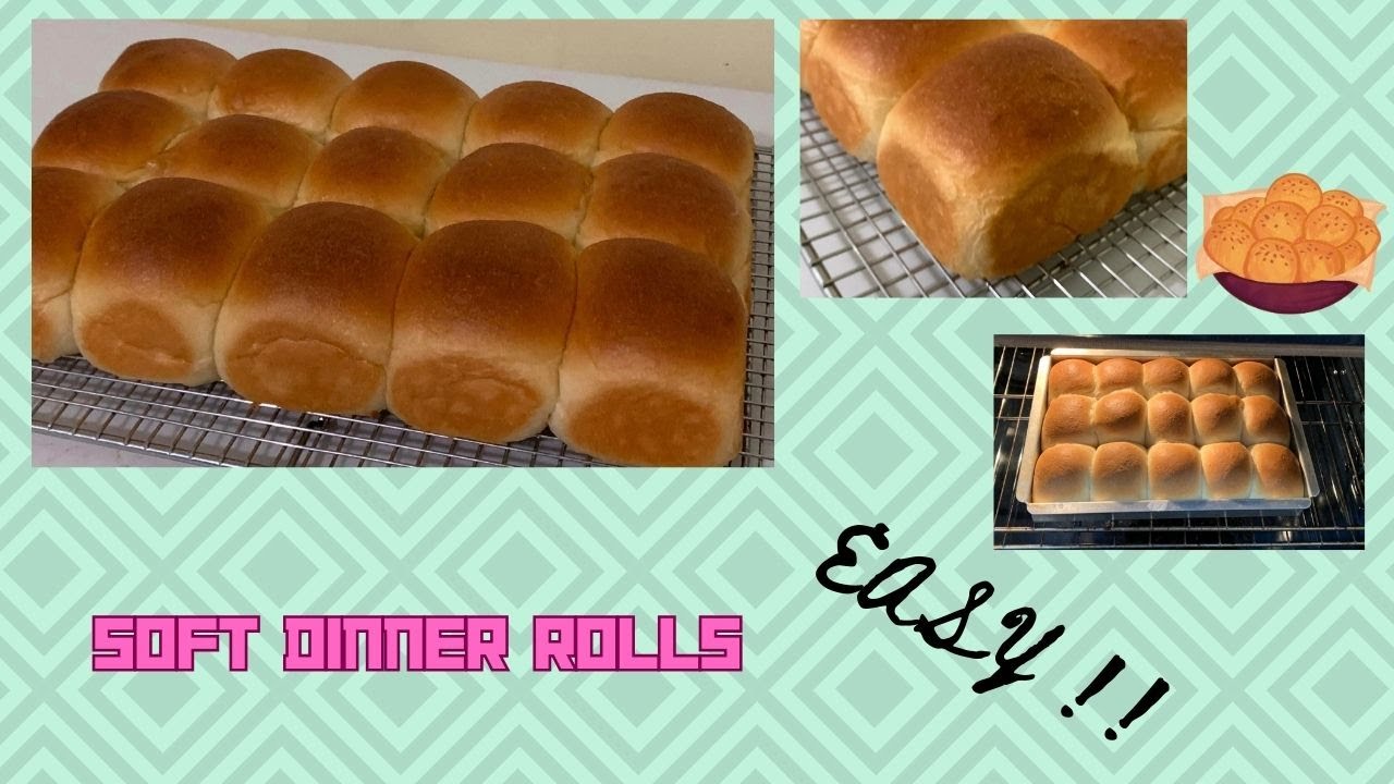 SOFT DINNER ROLLS || 1x proofing - YouTube
