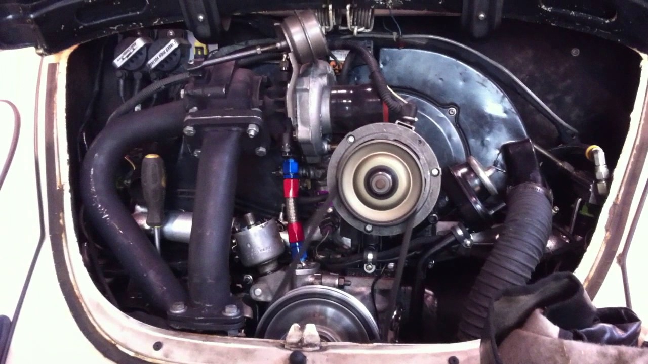 Steve's new 2232 Turbo EFI VW Bug motor starts first time May 31 - June ...