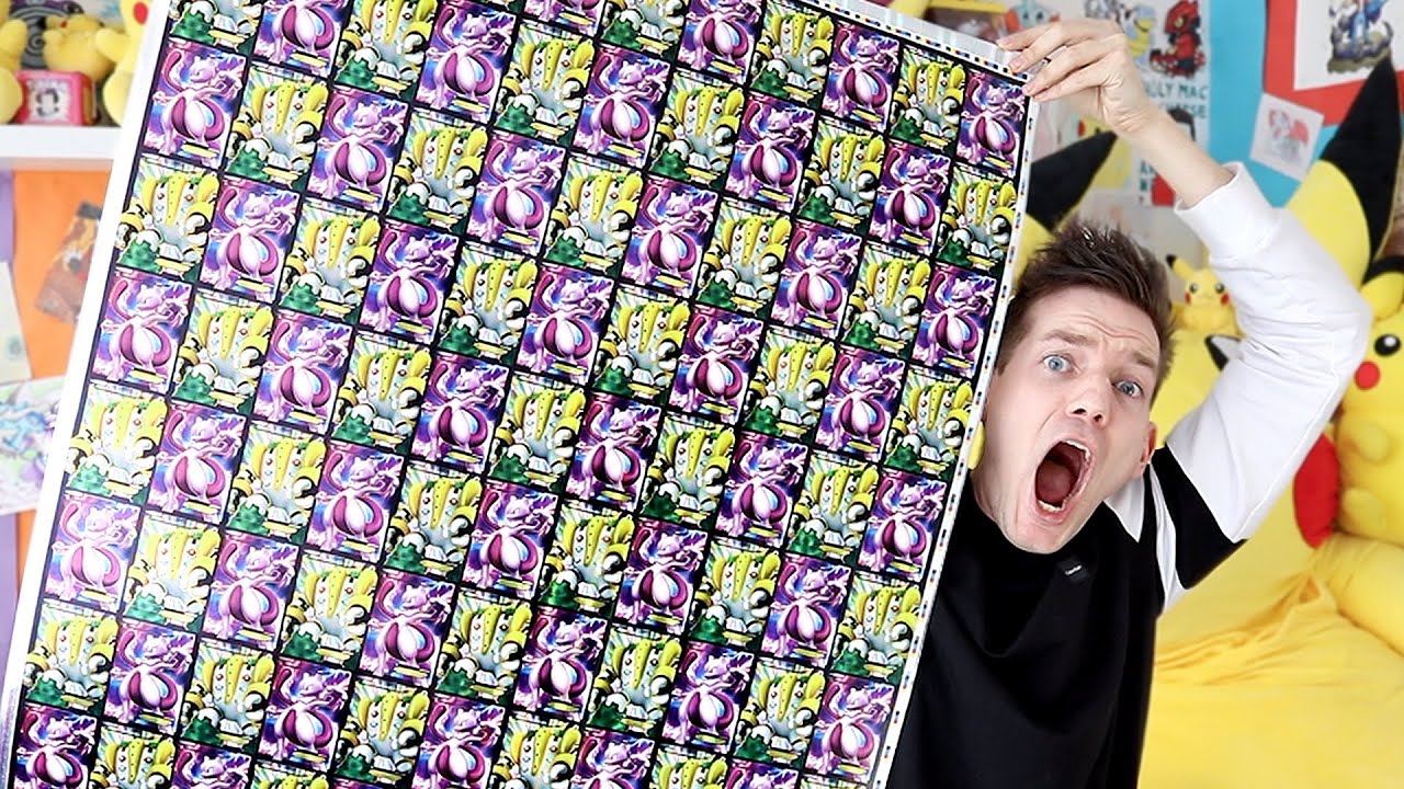 UN-CUT SHEET OF *FULL ART POKÉMON CARDS* (FROM FACTORY) - YouTube