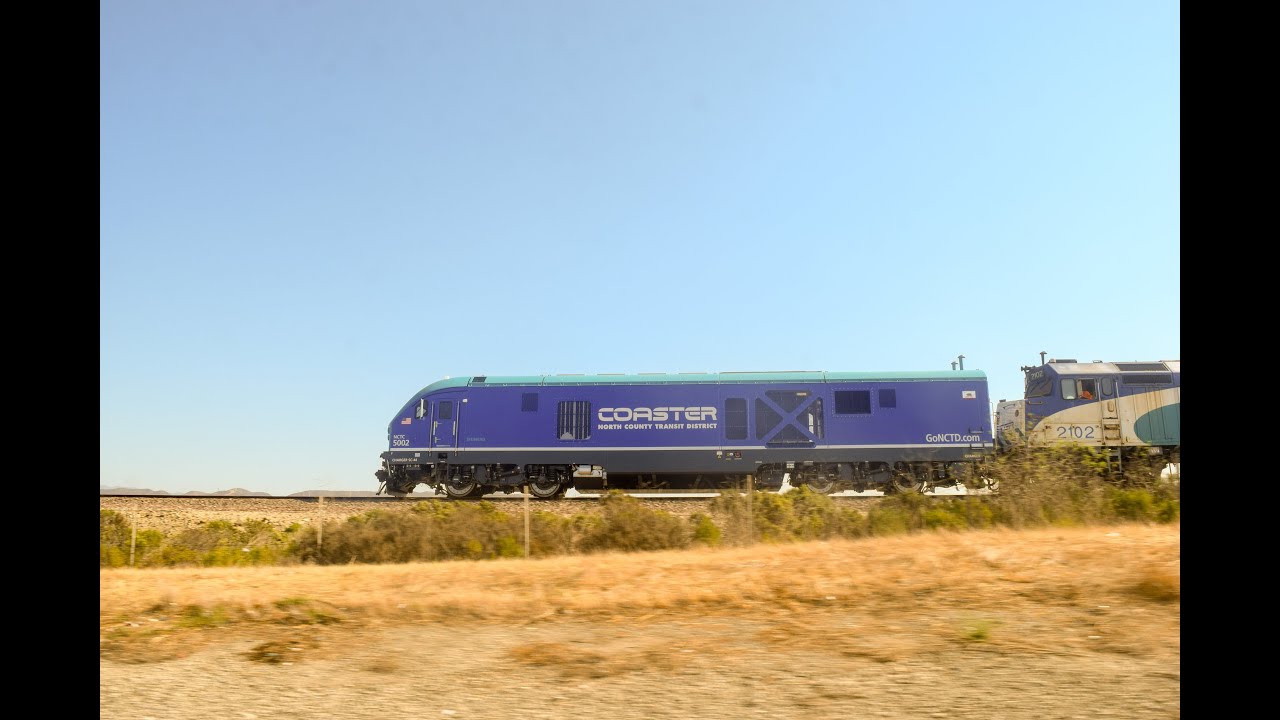 10-3-20!! Chasing a Coaster Charger TEST train through Camp Pendleton ...