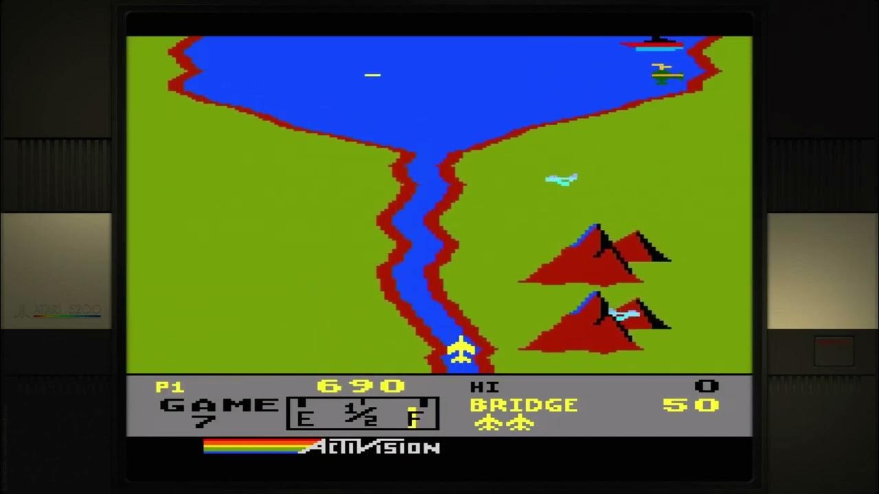 River Raid Game 7 Atari 5200 Emulated - YouTube