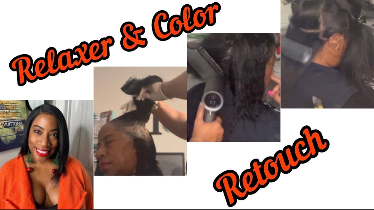 Vlogmas Day 15 * Relaxer & Color Retouch * #relaxer #color - YouTube