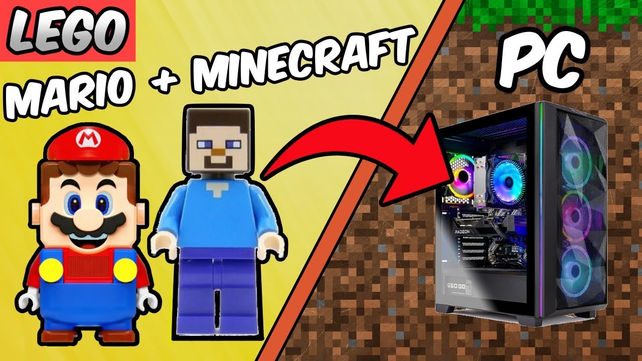 I Built a Lego MARIO MINECRAFT Gaming PC and it was DOPE - YouTube
