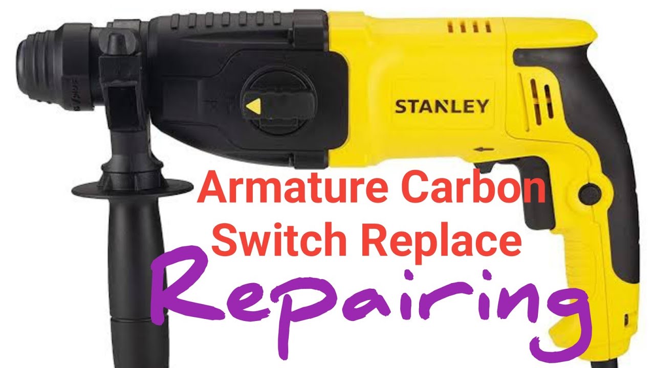 Stanley SHR263K 2kg Hammer drill Armature Switch Carbon Replace/Rotary ...