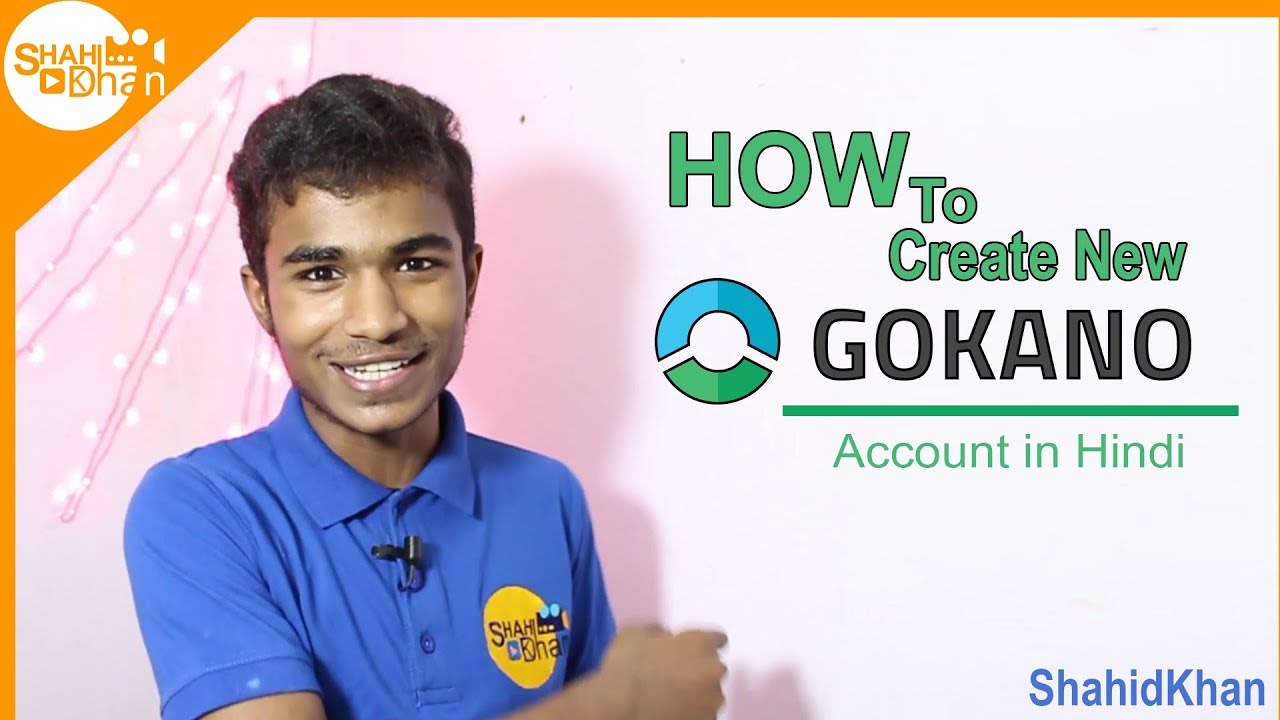 How To Create Gokano Account - YouTube