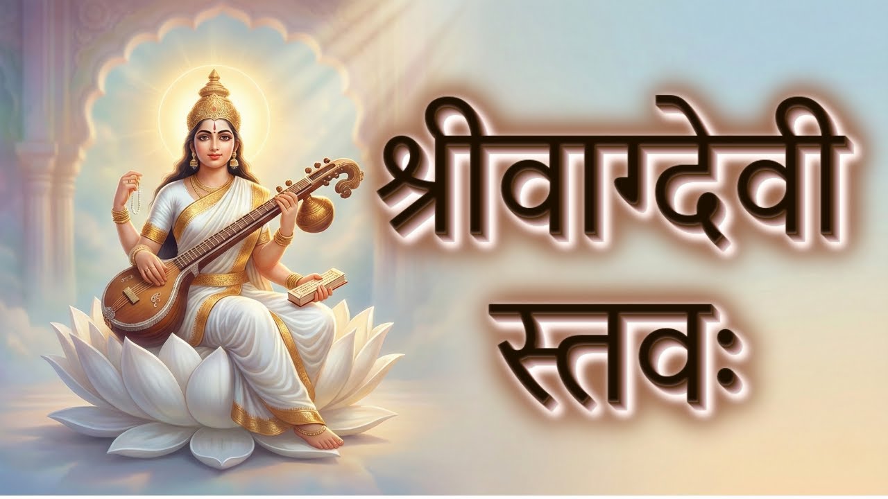 🌼 श्रीवाग्देवीस्तवः | Shri Vagdevi Stavah | Goddess Saraswati Stotra ...