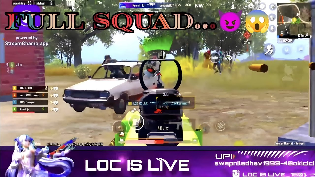 LOC IS LIVE / FULL RAADAA GAMEPLAY/ FULL SQUAD WIPE 5 SECOND/ WITH MG3 ...