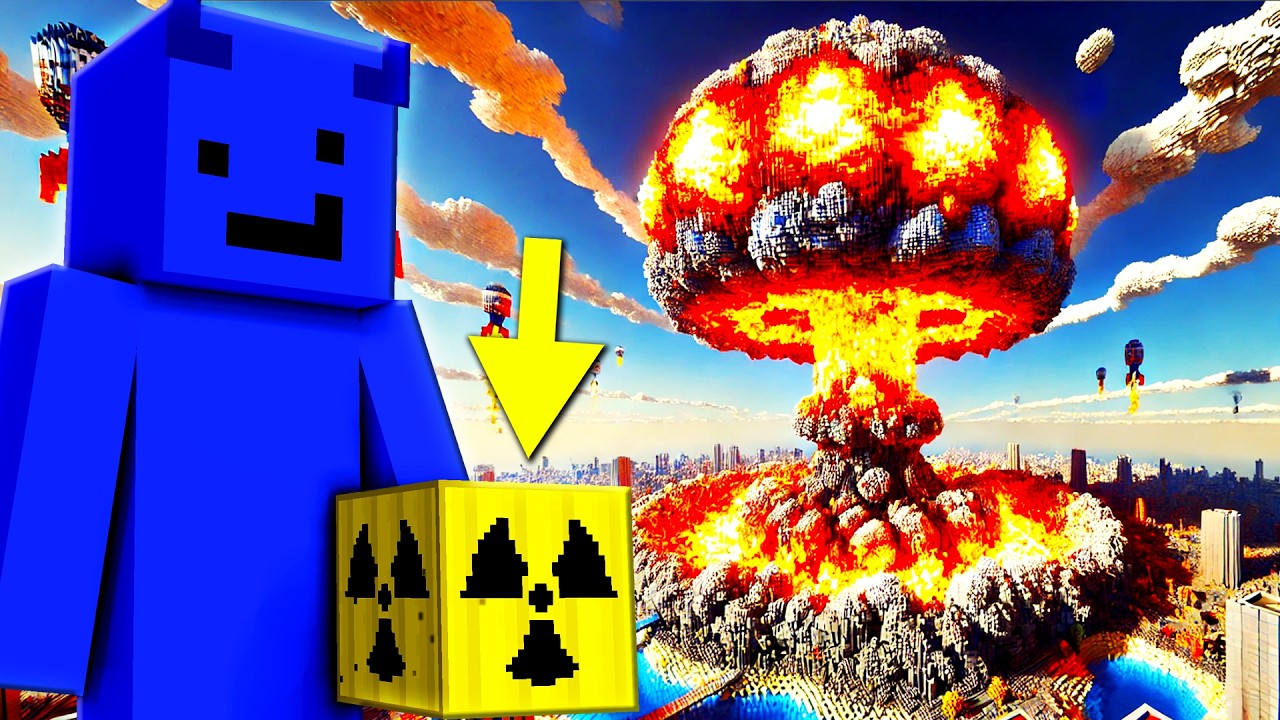 Użyłem BOMBY ATOMOWEJ, aby ZEMŚCIĆ SIĘ w Minecraft... (cz. 2/2) - YouTube