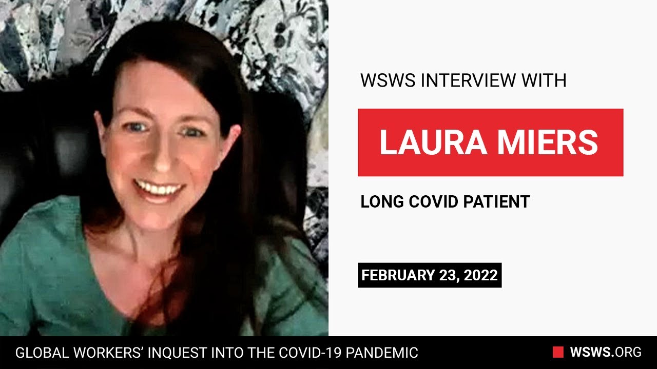 Long COVID patient Laura Miers testifies on her experiences during the ...