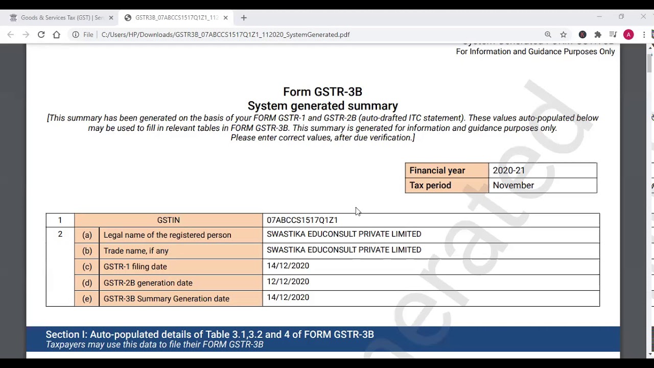 Deemed Export in GSTR 3B - Table 3.1.a or Table 3.1.b | CASA| - YouTube