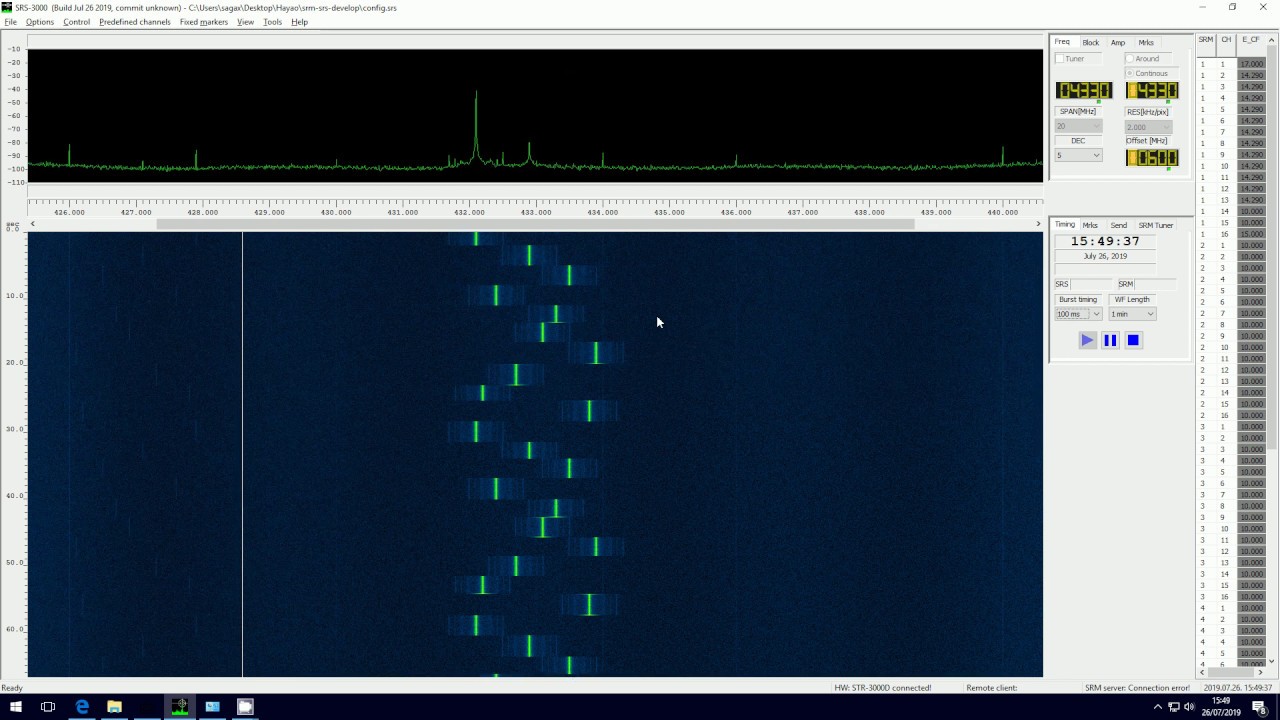 Frequency hopping signal detection - YouTube
