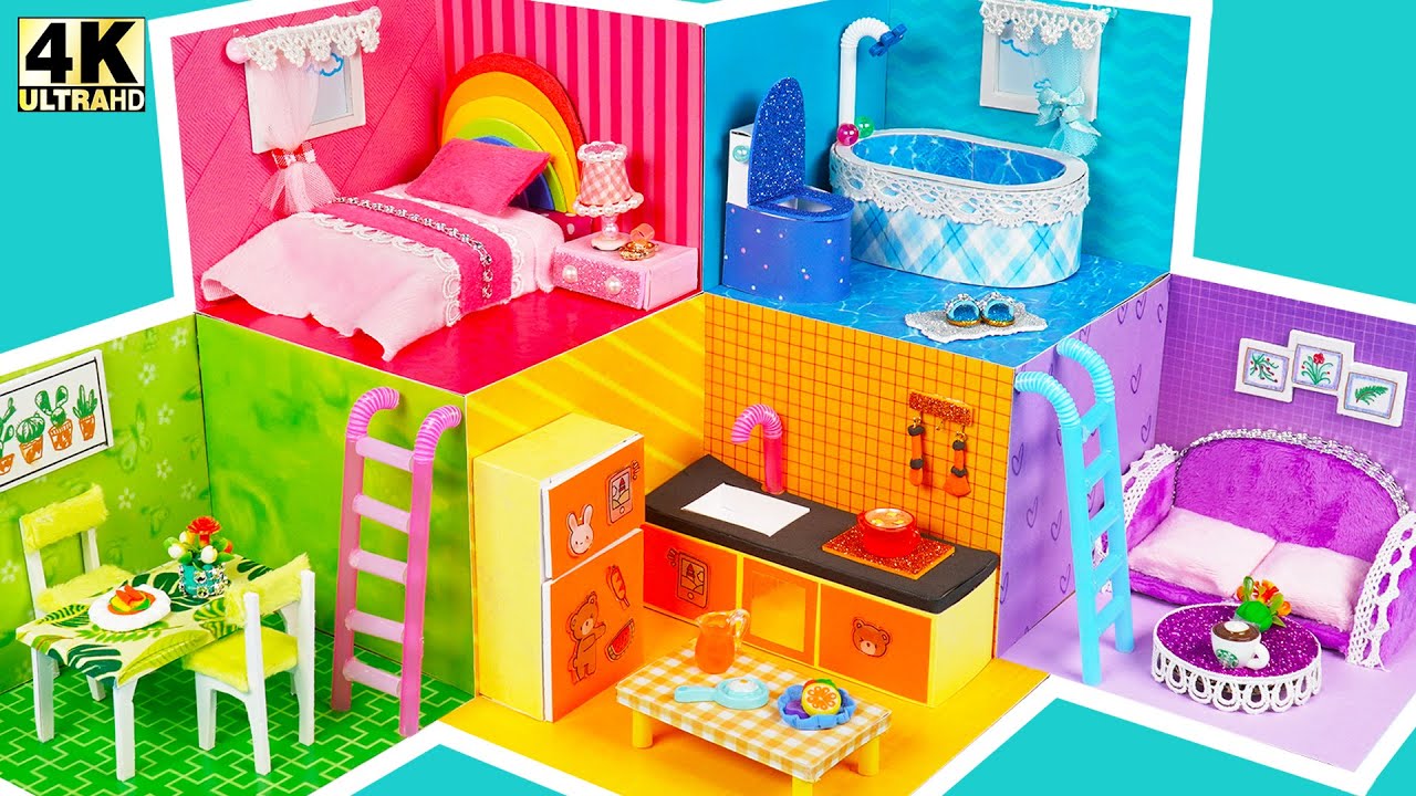 DIY Cute Miniature House #4 ️ Make a Cute Love House with Five ...