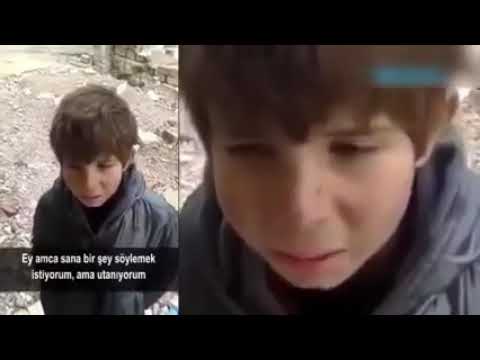 Ağlatan suriyeli çocuk