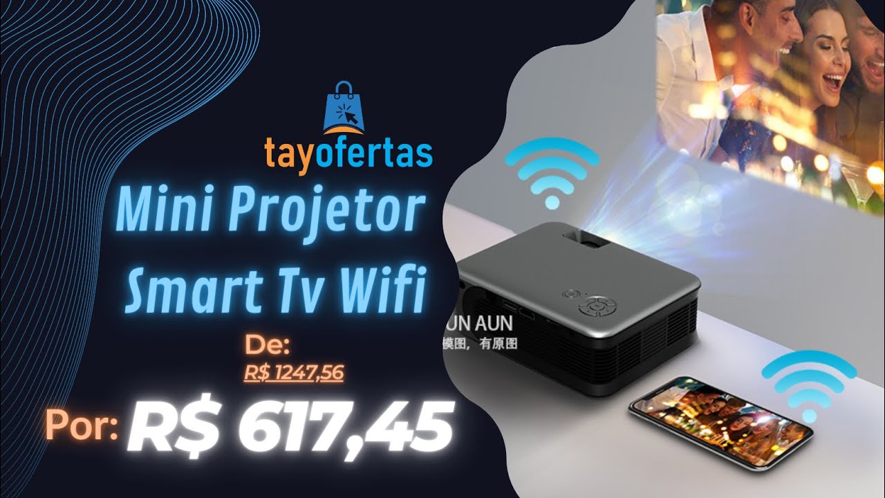 Mini Projetor Smart Tv Wifi Home Theater Retroprojetor - YouTube