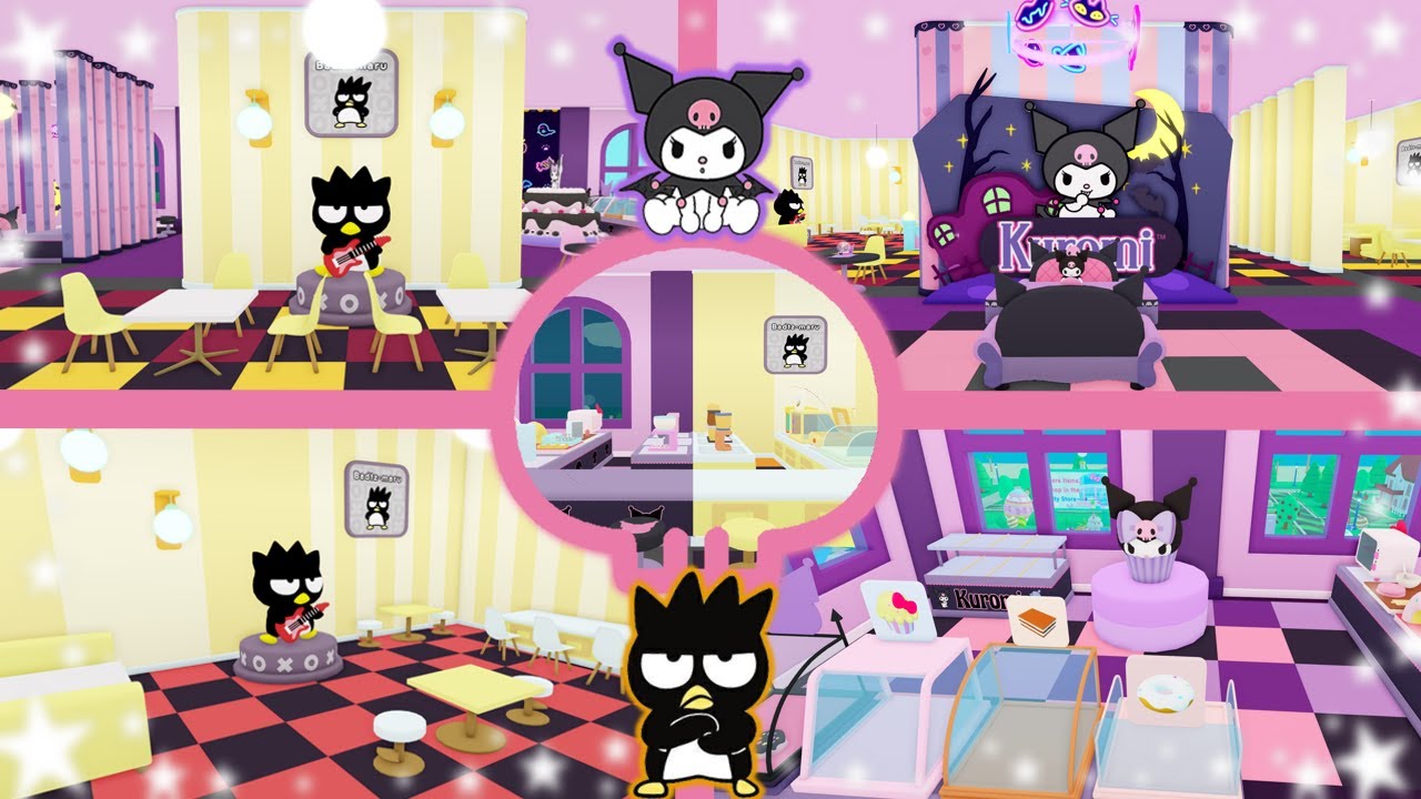 Badtz Maru and Kuromi Floor Speedbuild | Roblox Hello Kitty Cafe Ideas ...