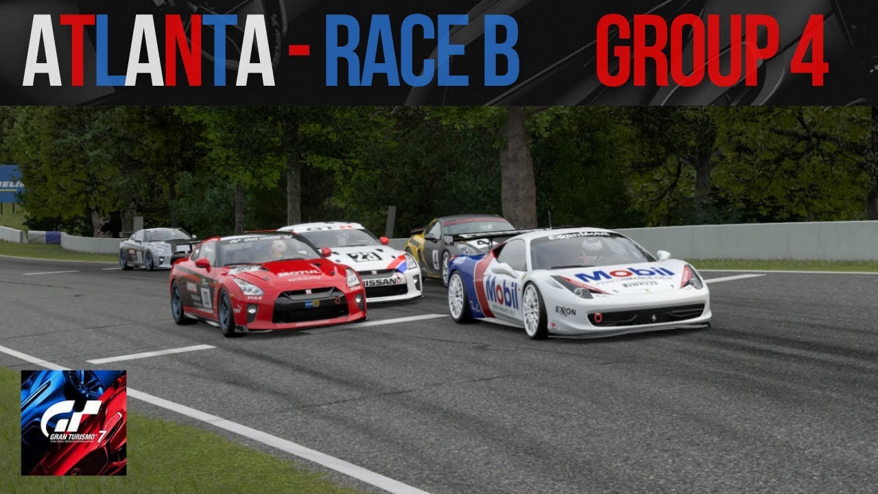GT7 - First Race B - Atlanta Group 4 racing - YouTube