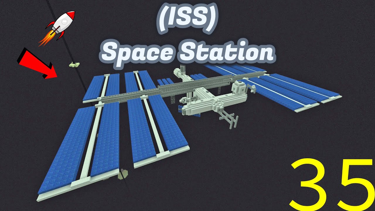Making the (ISS) Space Station in Minecraft(Minecraft Bedrock Edition ...