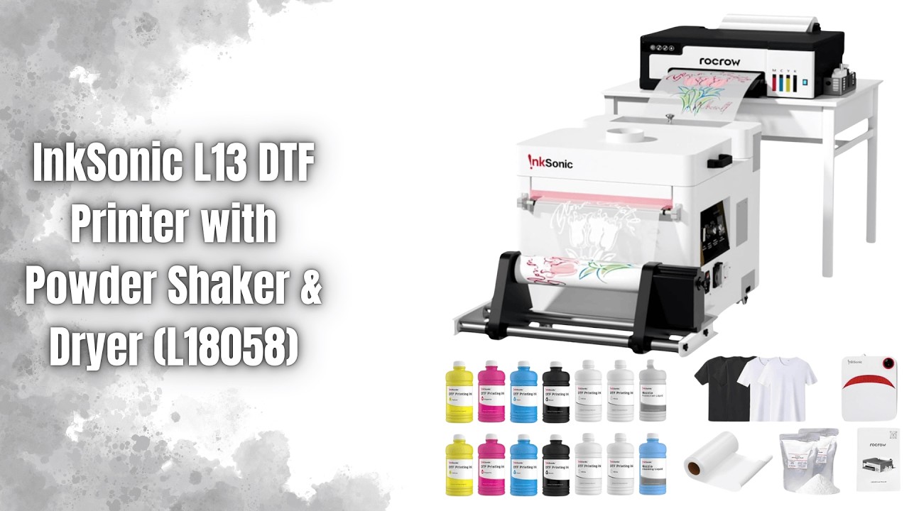 InkSonic L13 DTF Printer Review | XP600 + Powder Shaker Bundle! - YouTube