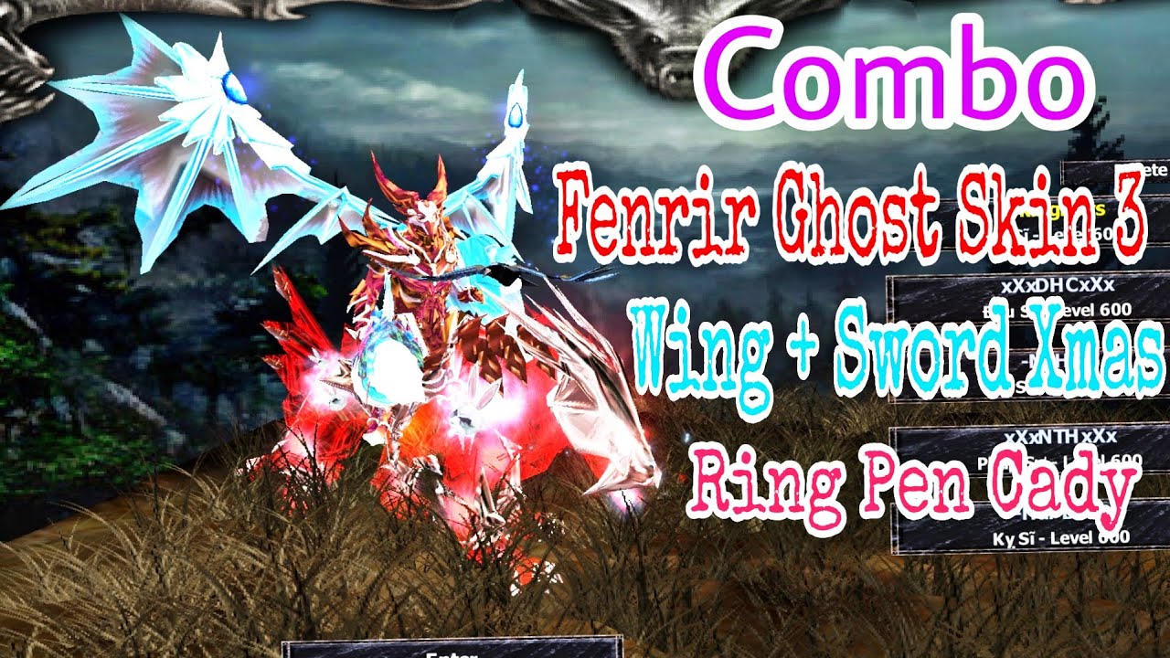Mu Away | Combo FENRIR GHOST SKIN 3 - WING XMAS - RING PEN CANDY - YouTube