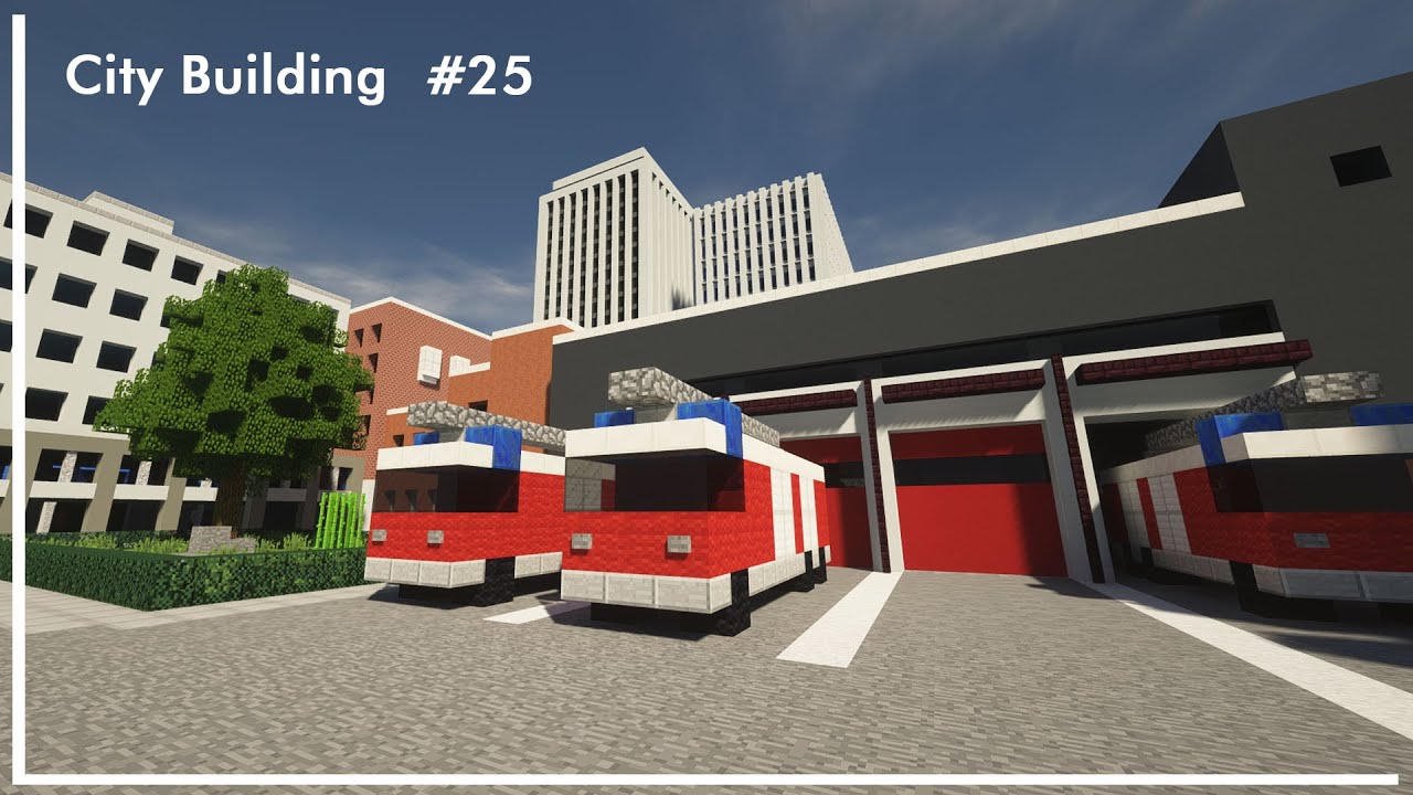 City Building #25 II Fire Department II Minecraft timelapse - YouTube