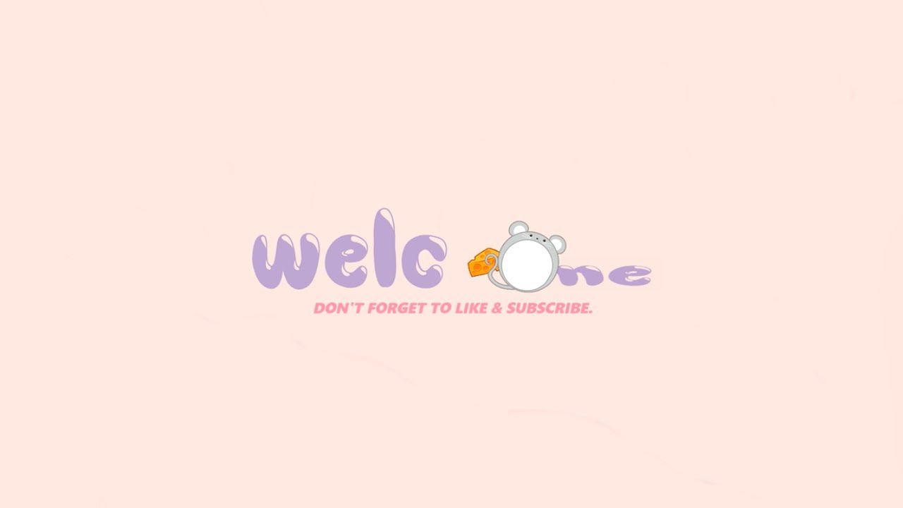 cute aesthetic Intro & Outro templates (rat with cheese) | FREE FOR USE ...