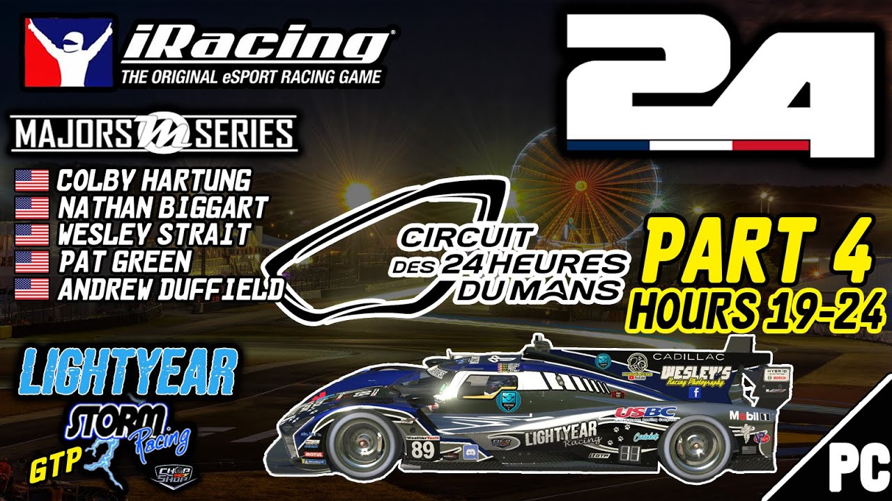 iRacing | MAJORS 24 | 2024 | Lightyear's STORM Racing GTP | Le Mans ...