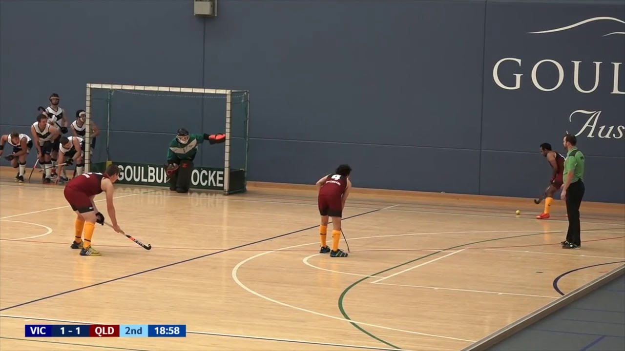 2019 Open Indoor VIC v QLD Ben Corner Save - YouTube