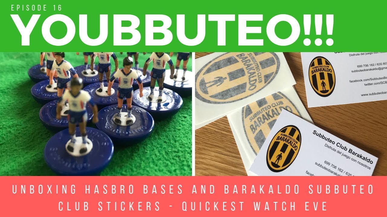 Unboxing Subbuteo Hasbro Bases & Subbuteo Club Barakaldo Sticker - YouTube