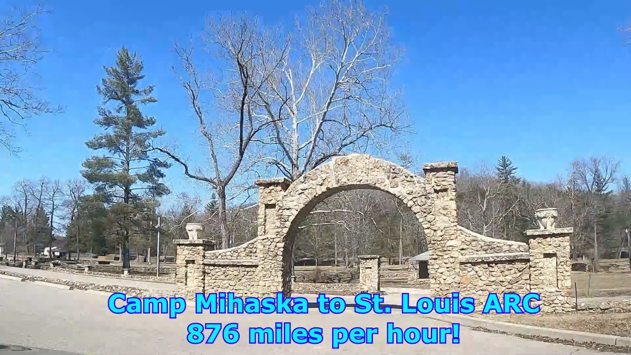 Driving from Camp Mihaska - Bourbon, Missouri to St. Louis ARC. - YouTube