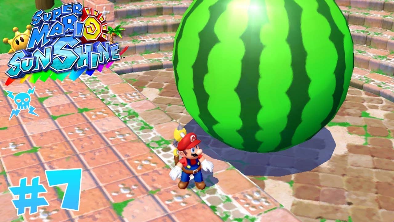 7) Super Mario Sunshine Playthrough | Watermelon Wars #MarioMonday ...