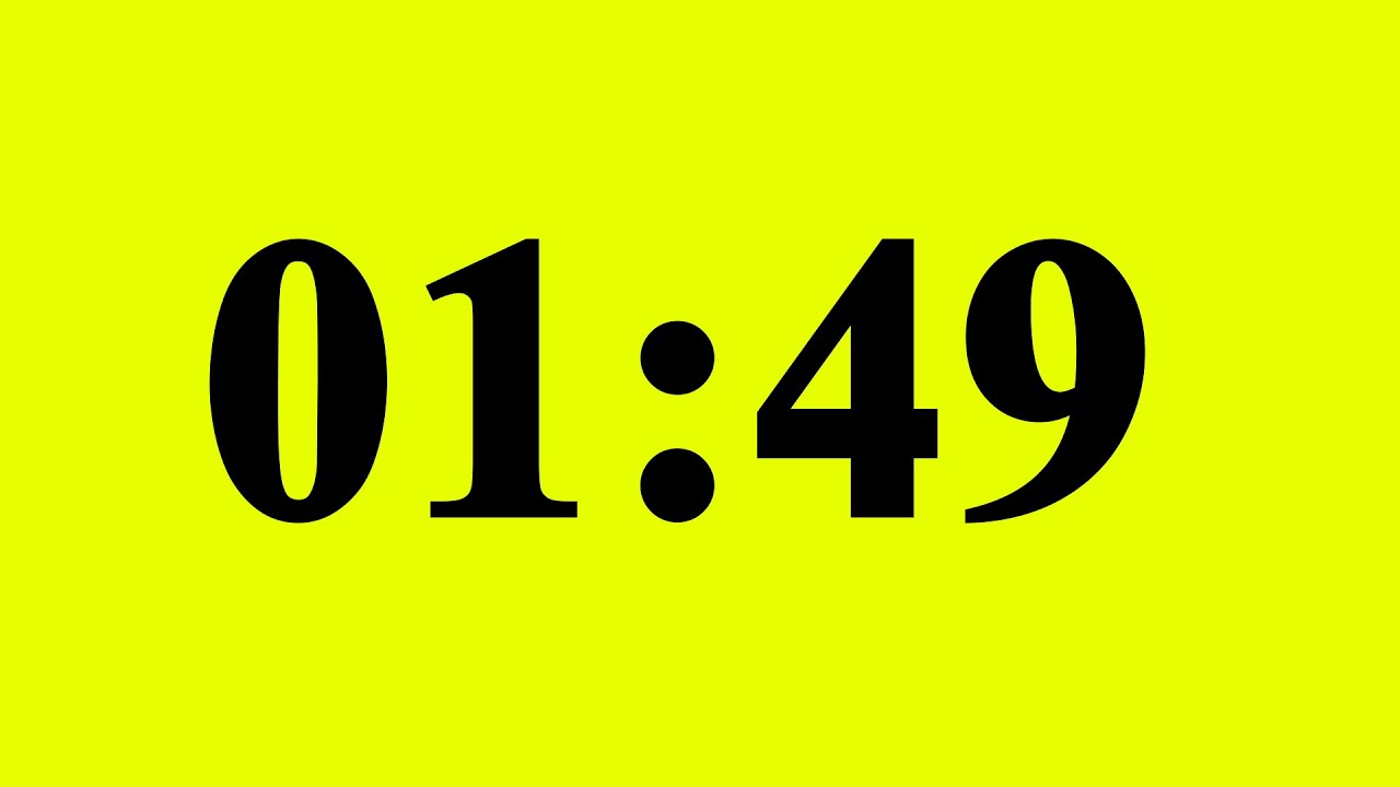 1 Minute 49 Second Timer - YouTube
